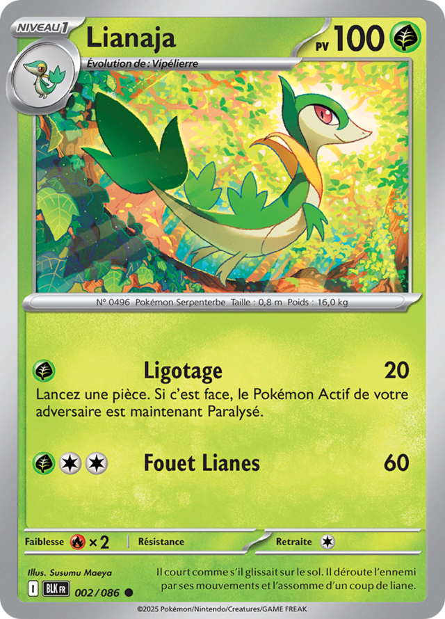 Lianaja (Écarlate et Violet Foudre Noire 002) — Poképédia