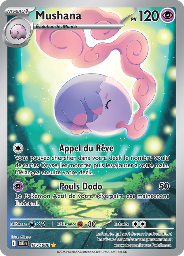 Mushana (Écarlate et Violet Foudre Noire 117) — Poképédia