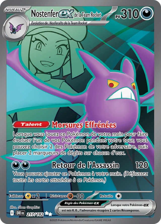 Nostenfer-ex de la Team Rocket (Écarlate et Violet Rivalités Destinées ...