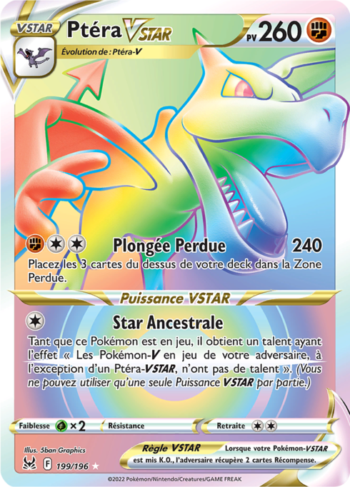 Ptéra-VSTAR (Épée et Bouclier Origine Perdue 199) — Poképédia