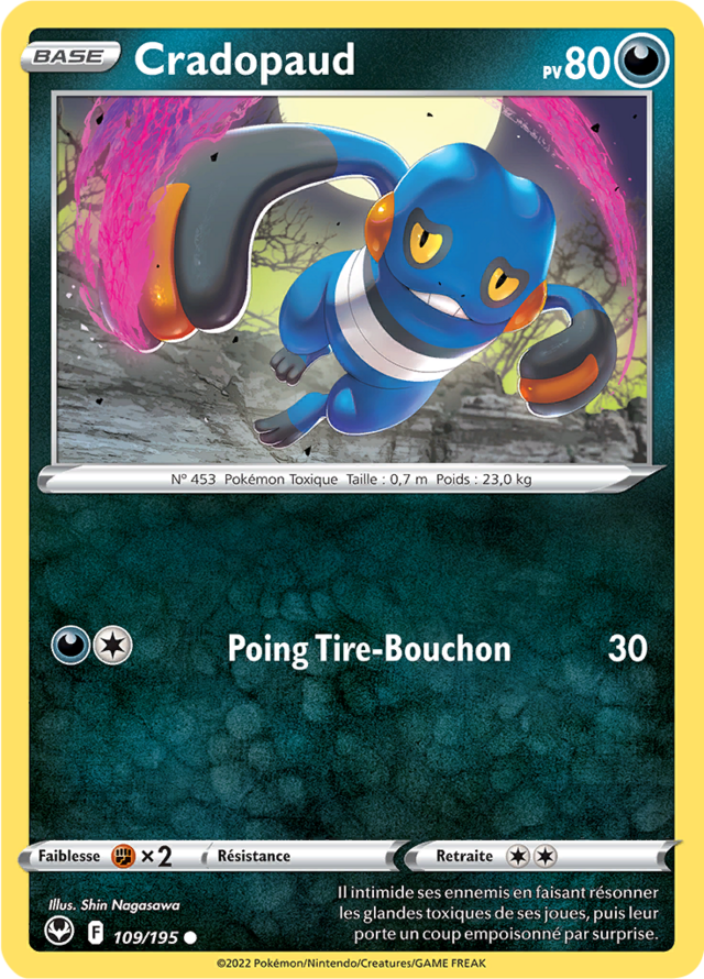 Cradopaud (Épée et Bouclier Tempête Argentée 109) — Poképédia
