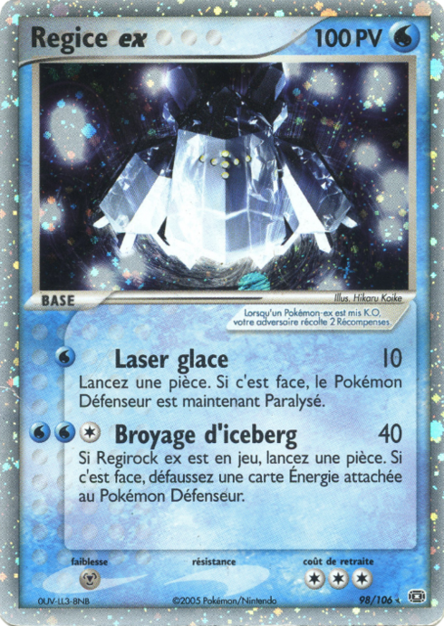 Regice ex (EX Émeraude 98) — Poképédia