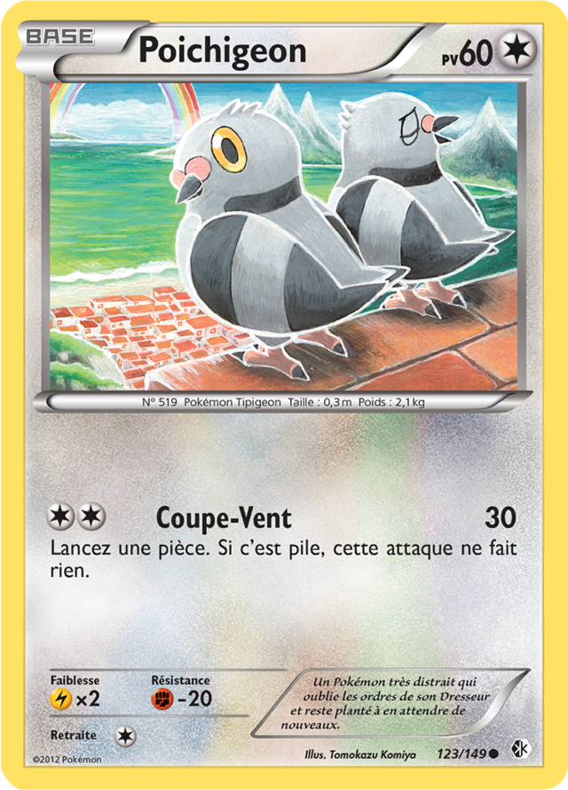 Poichigeon (Noir & Blanc Frontières Franchies 123) — Poképédia