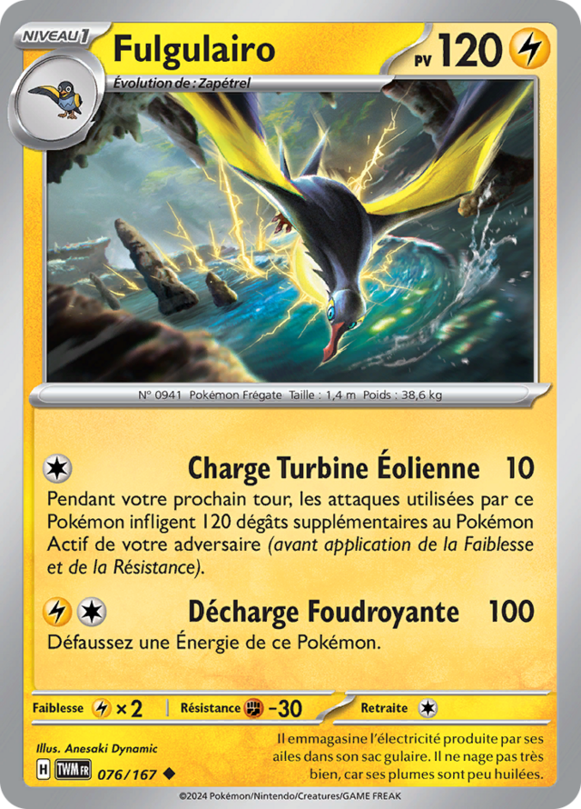 Fulgulairo (Écarlate et Violet Mascarade Crépusculaire 076) — Poképédia