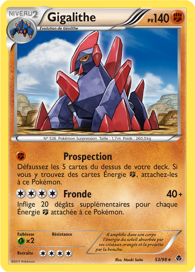 Gigalithe (Noir & Blanc Pouvoirs Émergents 53) — Poképédia