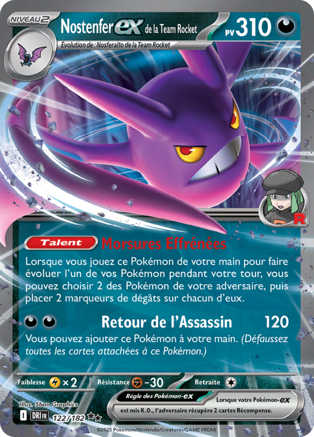 Nostenfer-ex de la Team Rocket (Écarlate et Violet Rivalités Destinées ...