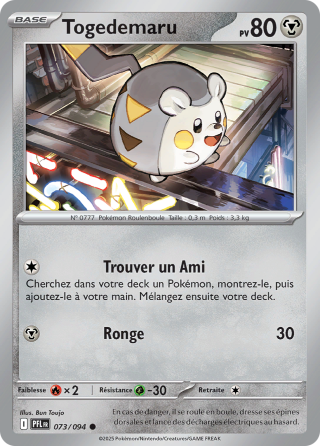 Togedemaru (Méga-Évolution Flammes Fantasmagoriques 073) — Poképédia
