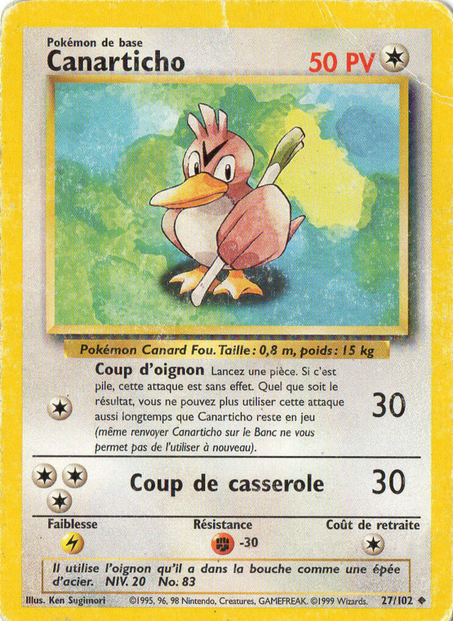Canarticho (Set de Base 27) — Poképédia