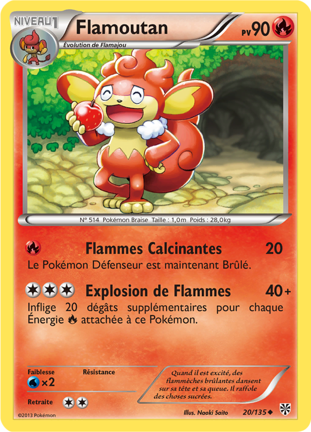 Flamoutan (Noir & Blanc Tempête Plasma 20) — Poképédia
