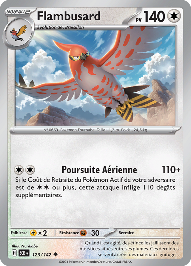 Flambusard (Écarlate et Violet Couronne Stellaire 123) — Poképédia