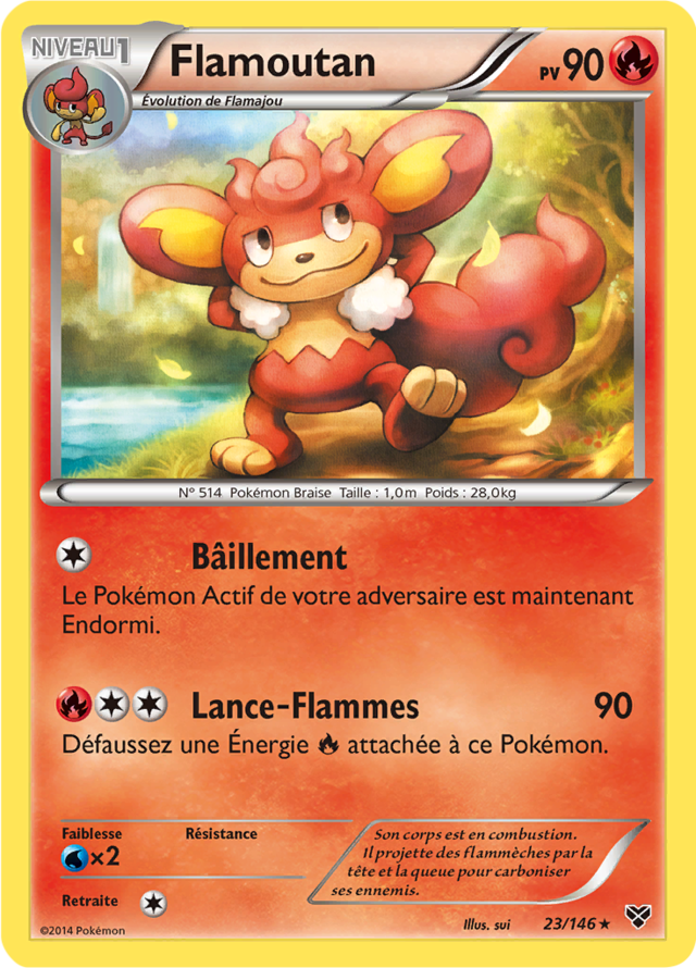 Flamoutan (XY 23) — Poképédia