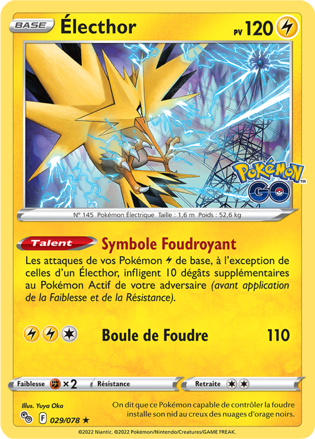 Électhor (Pokémon GO 029) — Poképédia