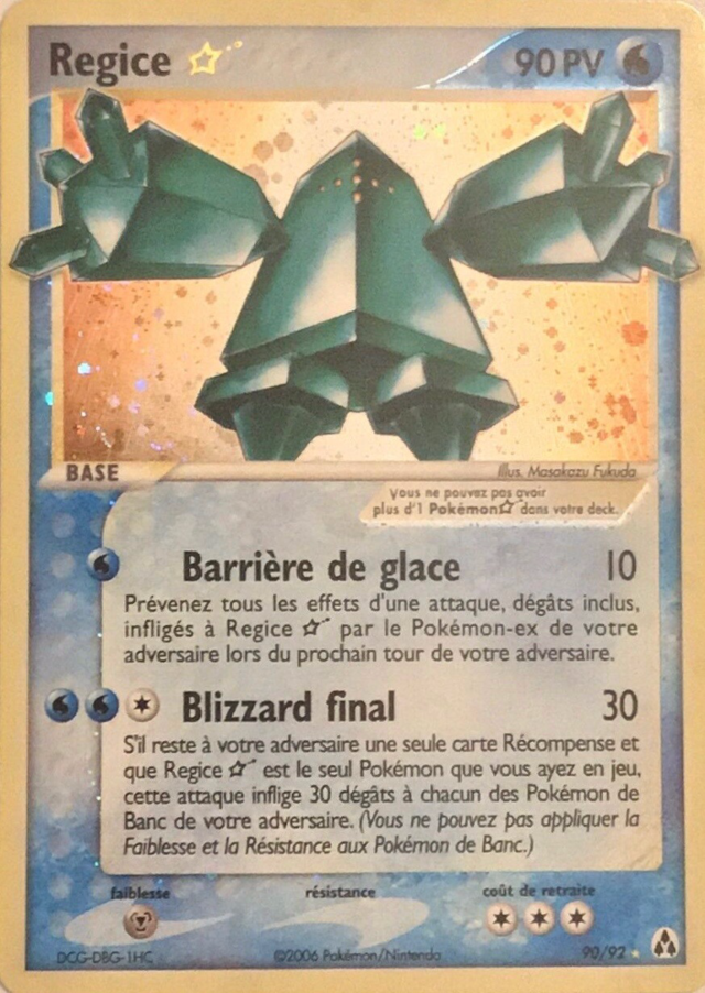 Regice ☆ (EX Créateurs de légendes 90) — Poképédia
