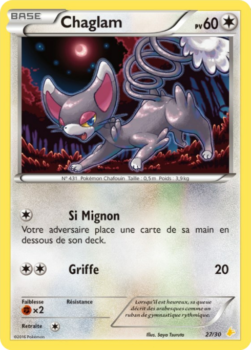 Chaglam (XY Kit du Dresseur Pikachu Catcheur 27) — Poképédia