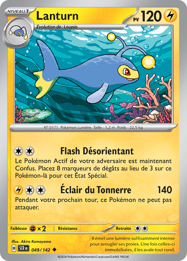 Lanturn (Écarlate et Violet Couronne Stellaire 049) — Poképédia