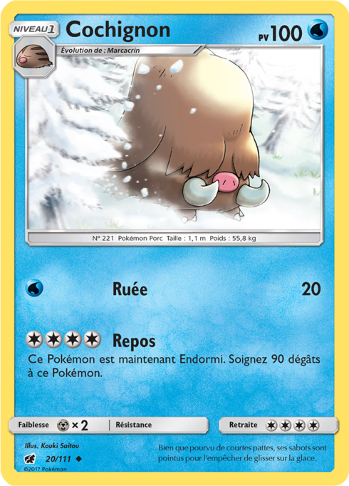 Cochignon (Soleil et Lune Invasion Carmin 20) — Poképédia