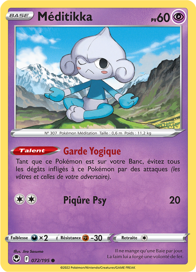Méditikka (Épée et Bouclier Tempête Argentée 072) — Poképédia