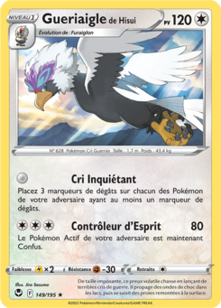 Gueriaigle de Hisui (Épée et Bouclier Tempête Argentée 149) — Poképédia