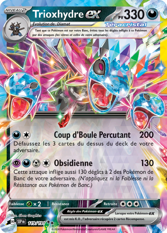 Trioxhydre-ex (Écarlate et Violet Étincelles Déferlantes 119) — Poképédia