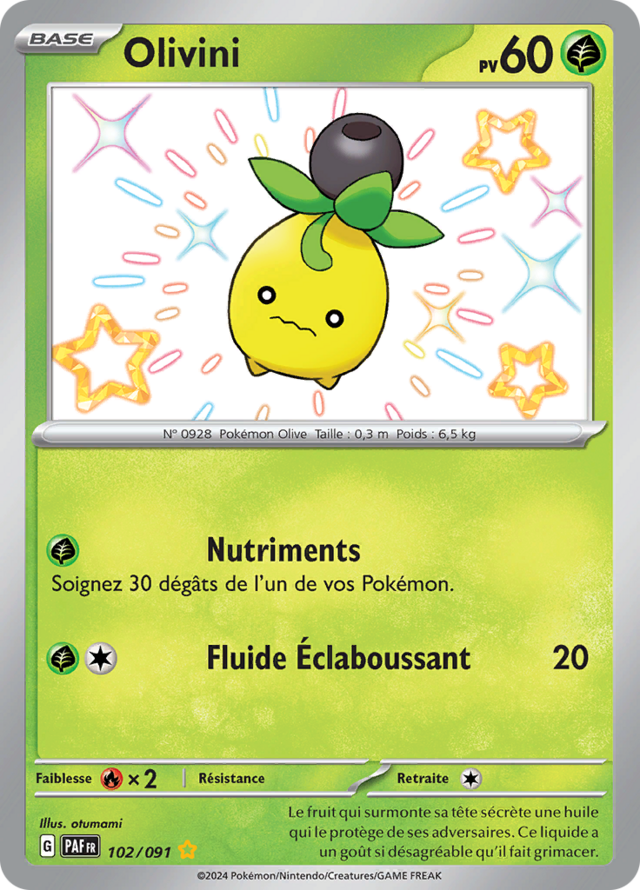 Olivini (Écarlate et Violet Destinées de Paldea 102) — Poképédia